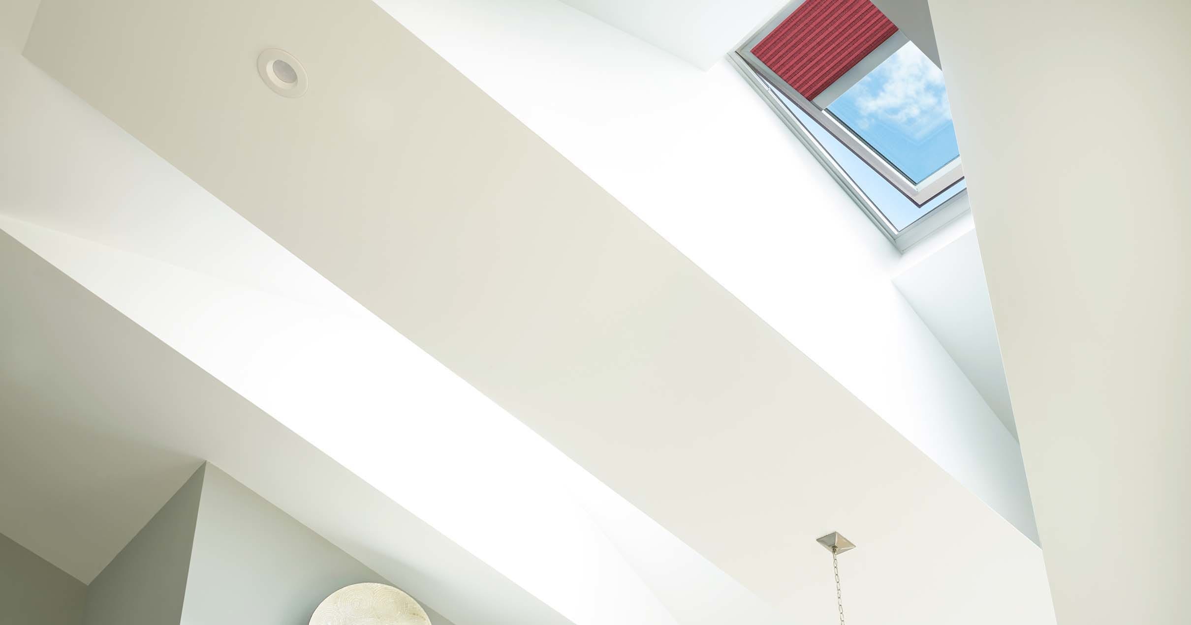 VELUX skylight shades provide light and temperature control